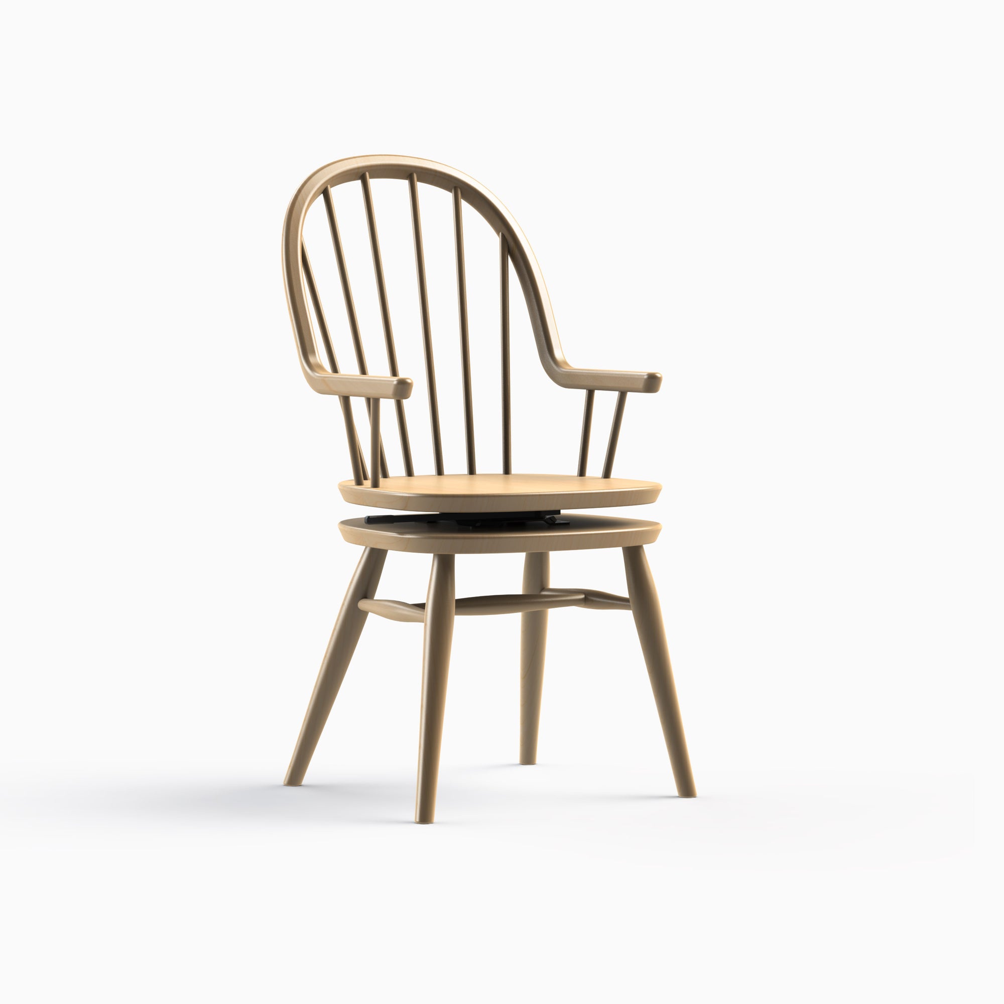 Armed Wood Chair w/ Swivel Seat – Chair Caddie by ComforTek